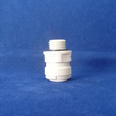 Conexão Rápida DMfit Plástico Tubo x Rosca Macho BSP– 3/8 x 1/4 - Zythos Brew Shop