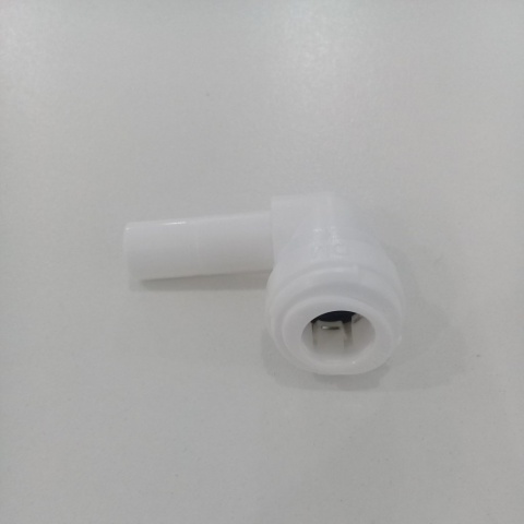 Conexão Rápida DMfit Plástico Cotovelo União Tubo x Pino – 3/8 x 3/8 - Zythos Brew Shop